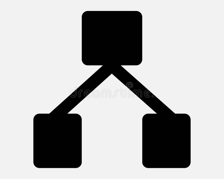 Binary Structure Two Split Upline Downline Organization Chart Path ...