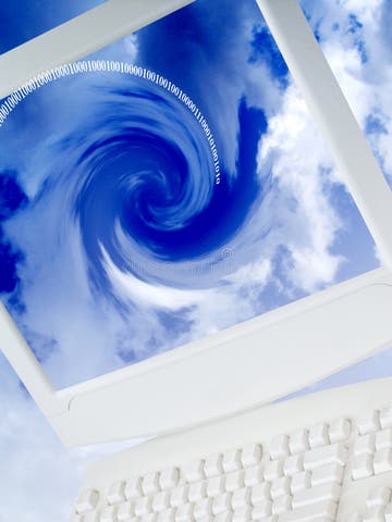 Binary Swirl stock illustration. Illustration of internet - 738859