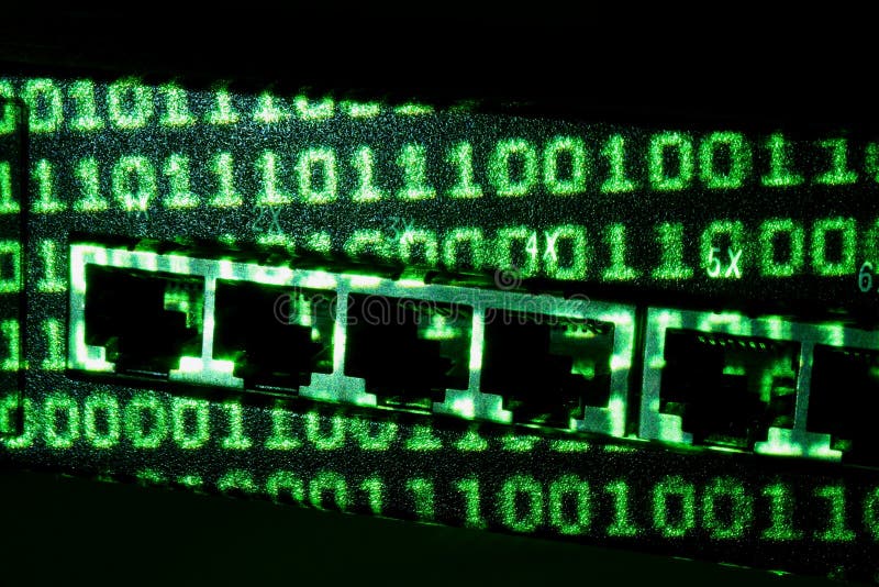 Binary Switch stock image. Image of black, computer, connect - 686581