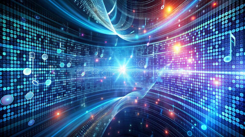 Binary Symphony a Digital Tapestry of Code Generative AI Stock Illustration - Illustration of ...