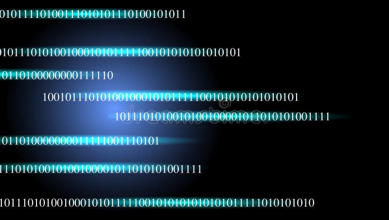 Binary Technology Banner.Business Technology Background Stock ...