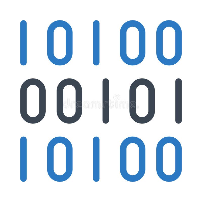 Binary Icon Vector From Cryptocurrency Collection Thin Line Binary