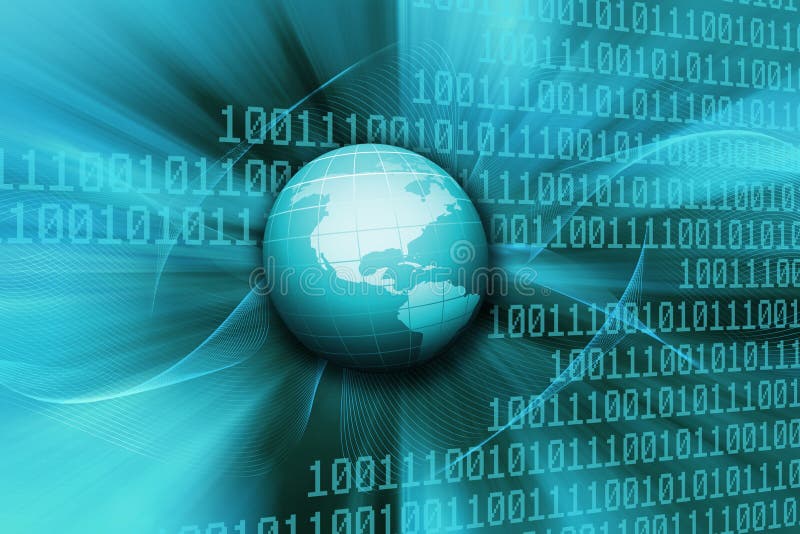 Binary world stock illustration. Illustration of code, binary - 462853