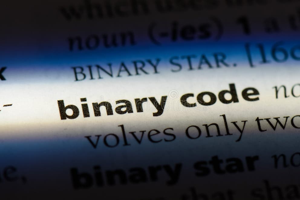 Binarycode stock image. Image of isolated, page, text - 114405045