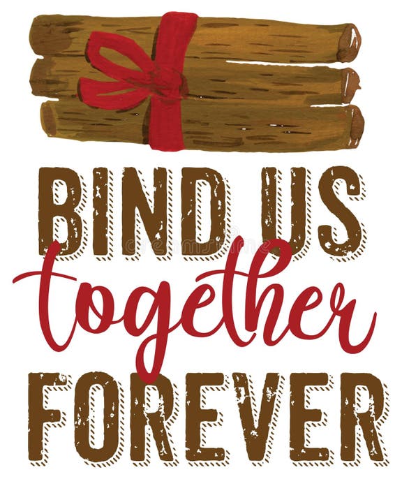 Bind us together forever stock illustration. Illustration of forever ...