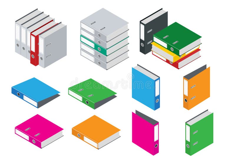 Flat Vector Binder Stock Illustrations – 26,412 Flat Vector Binder ...