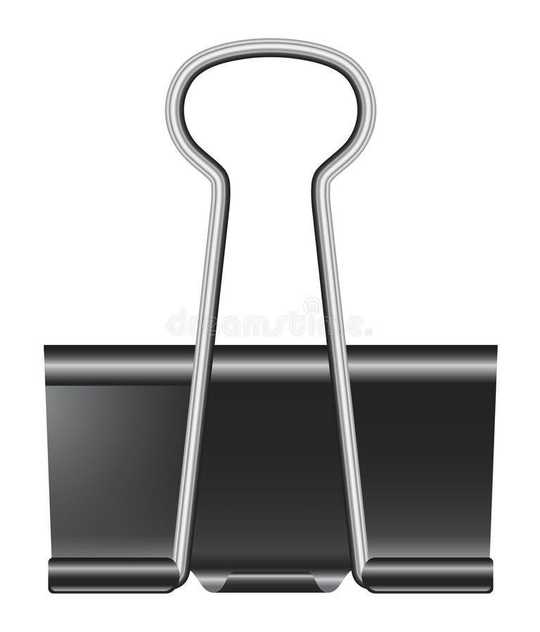 Black Binder Clip Icon Stock Illustrations – 2,344 Black Binder Clip ...