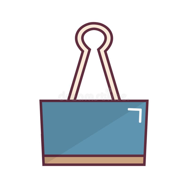 Binder Clip. Vector Illustration Decorative Design Stock Vector ...