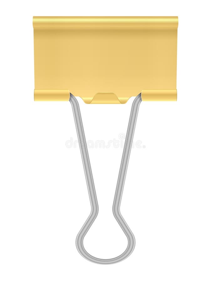 Binder clip stock vector. Illustration of stationary - 309485218