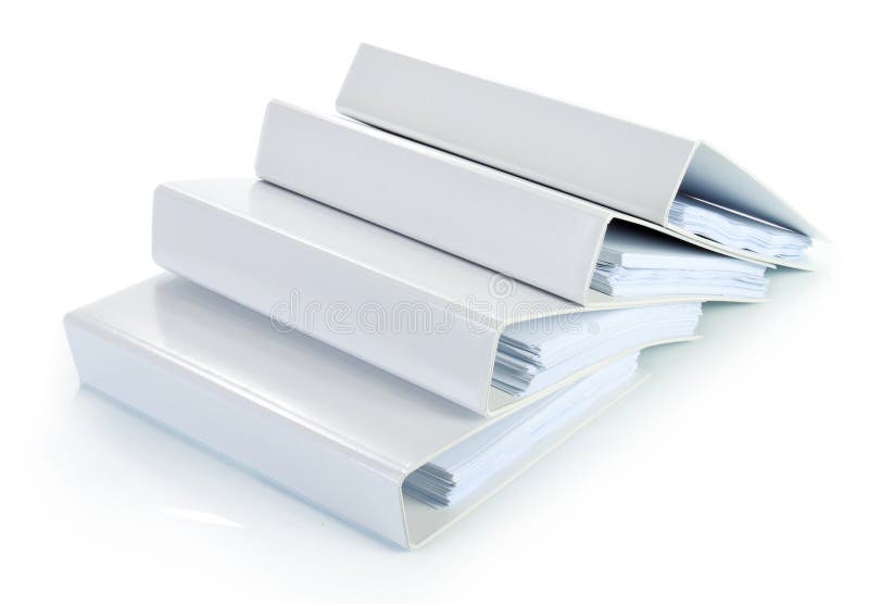 Blank white binder stock photo. Image of information - 21830096
