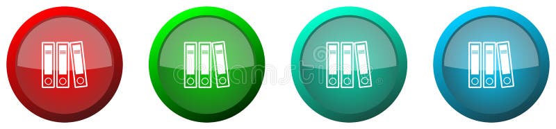 Document, File, Copy Colorful Icons Collection, Round Glossy Icon Set ...