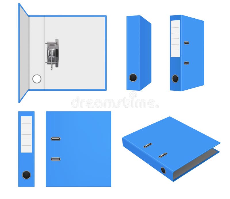 Binder Folder. Realistic Hard Covered Business Folder for Files ...