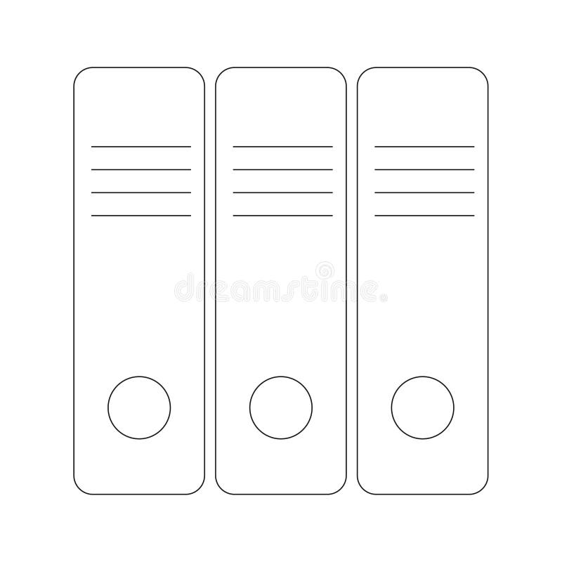 Binder icon vector stock illustration. Illustration of binder - 272329727