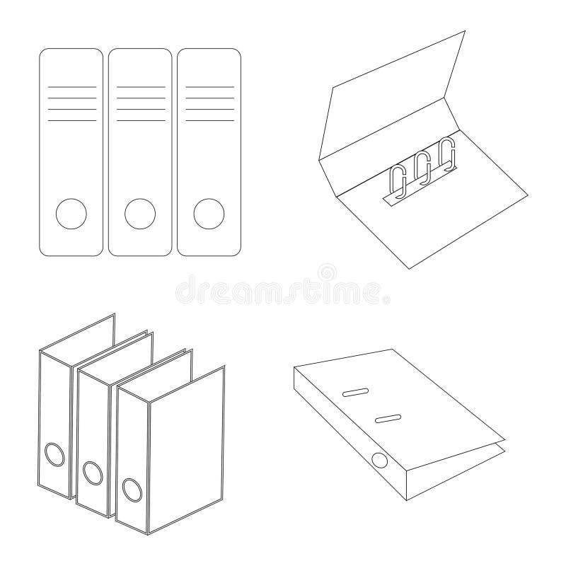 Binder icon vector stock illustration. Illustration of isolated - 272329732