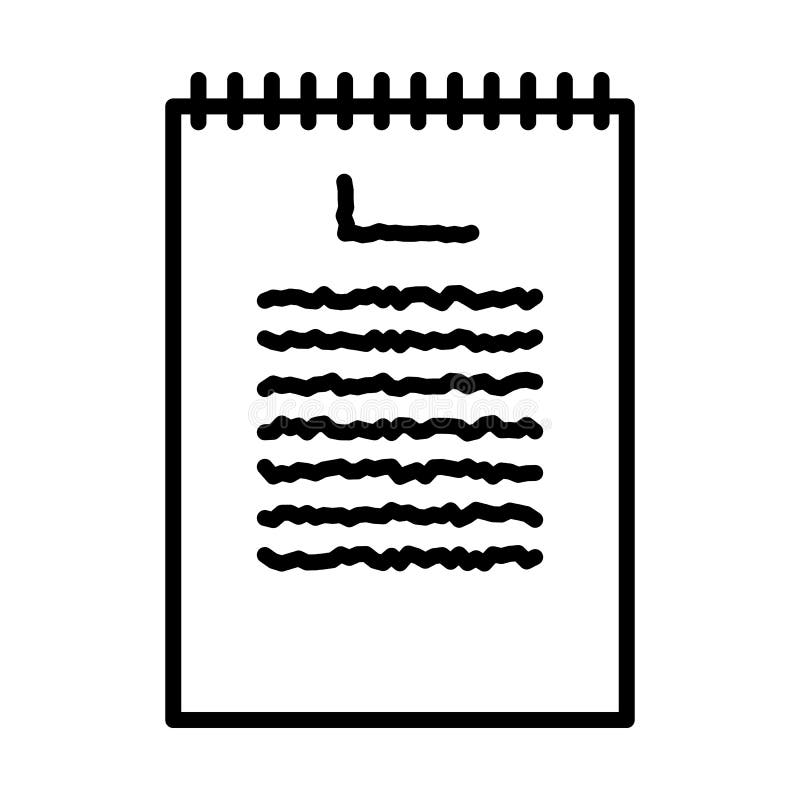 Binder Notebook Icon stock vector. Illustration of notepad - 247269139