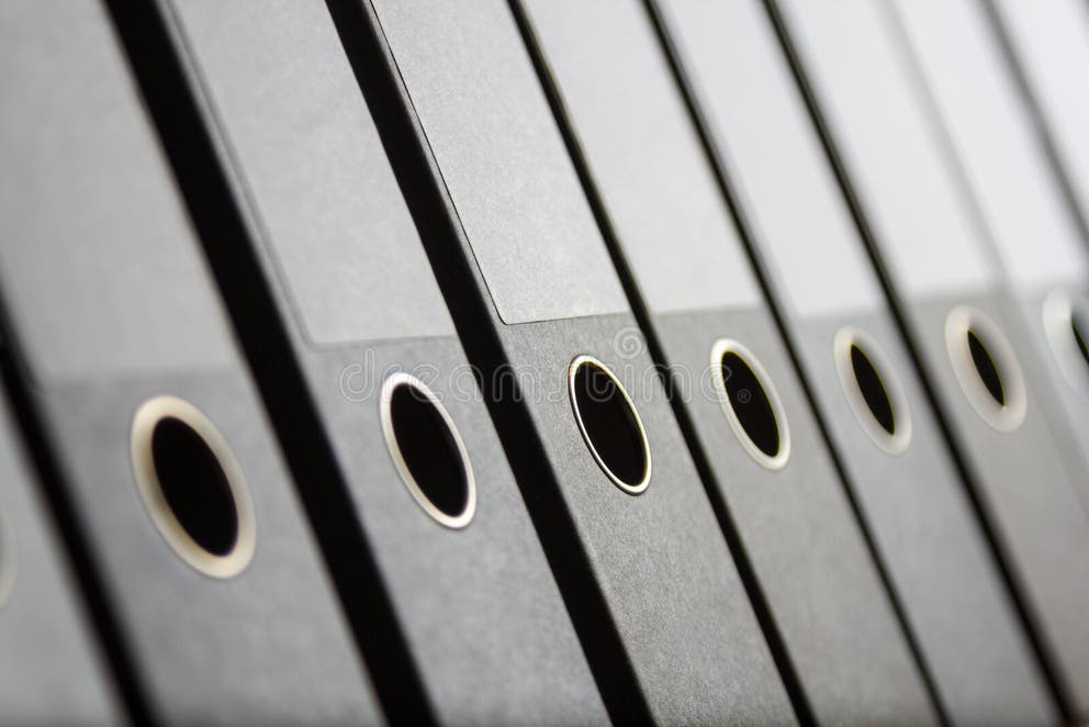 Binder Shallow Depth of Field Stock Image - Image of abstract, folders ...