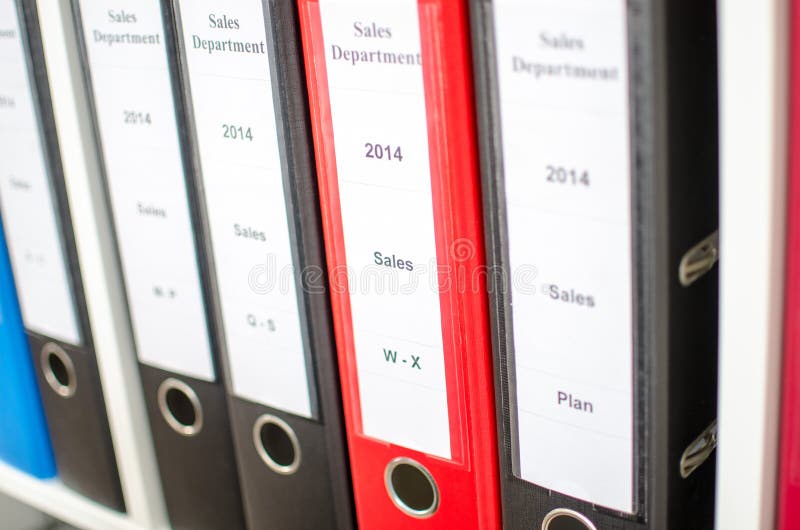 Binders stock photo. Image of organization, business - 46168428