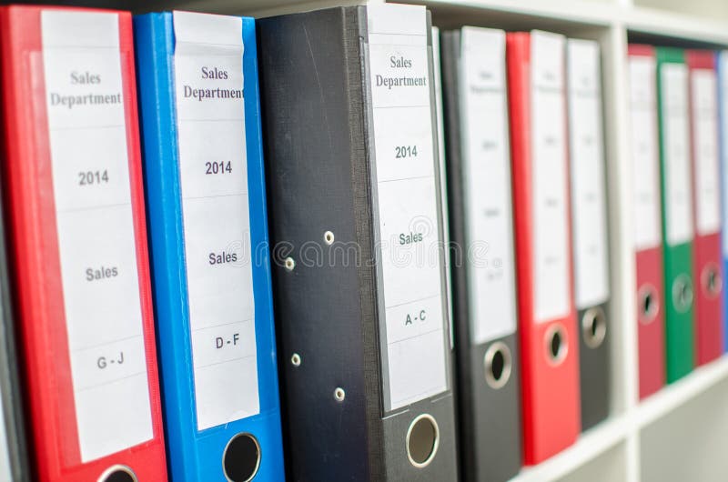 Binders stock photo. Image of data, folders, order, bureaucracy - 46168850