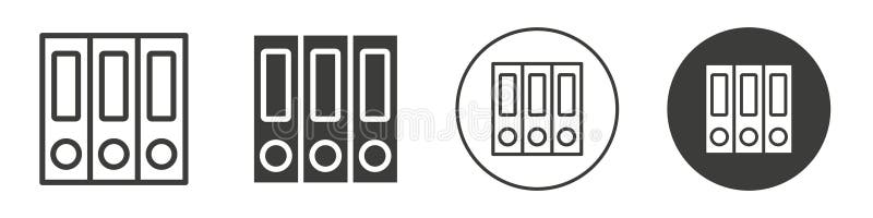 Binders Icon Simple Outline Vector Logo Stock Vector - Illustration of ...