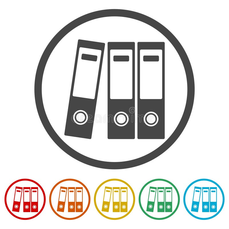 Binders Icon Vector, Archive Folders Vector Icon Stock Illustration ... Binders Icon Vector, Archive Folders Vector Icon Stock Illustration ...