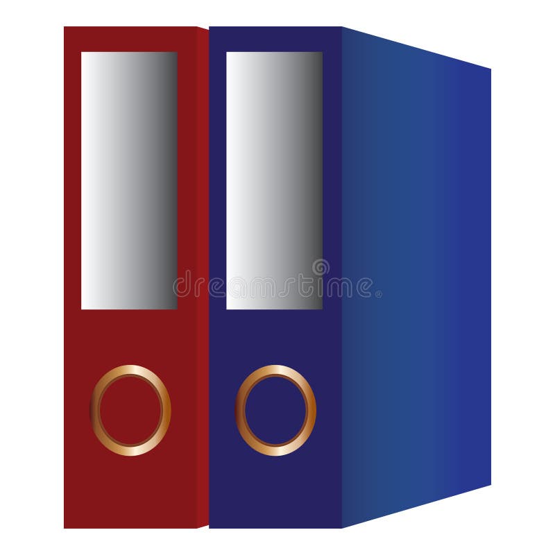 Binders. Vector Illustration Decorative Design Stock Vector ...