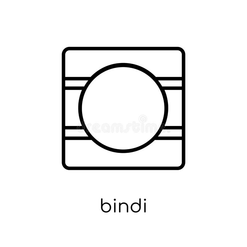 Bindi Outline Stock Illustrations – 117 Bindi Outline Stock ...