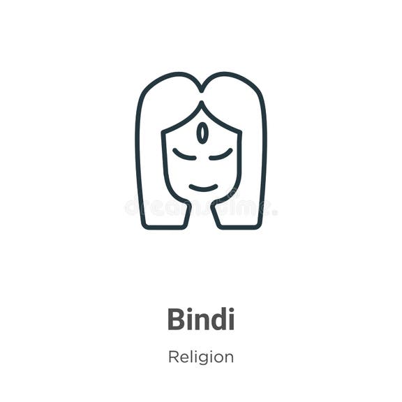 Bindi Outline Stock Illustrations – 164 Bindi Outline Stock ...