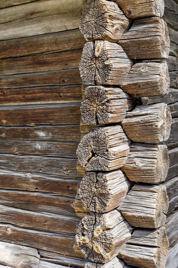 Binding of an Ancient Wooden Wall Stock Image - Image of beam, bind ...
