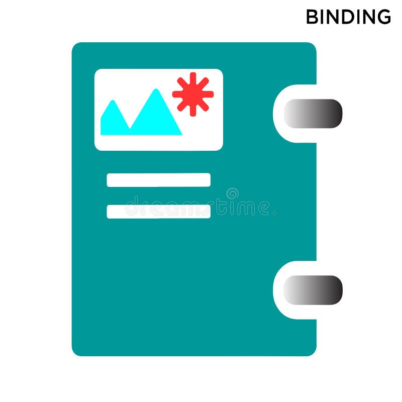 Binding Icon Editable Education Concept Stock Vector - Illustration of ...