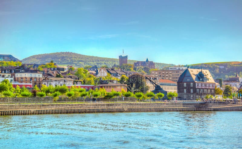 Bingen town in Germany stock image. Image of german - 206087679
