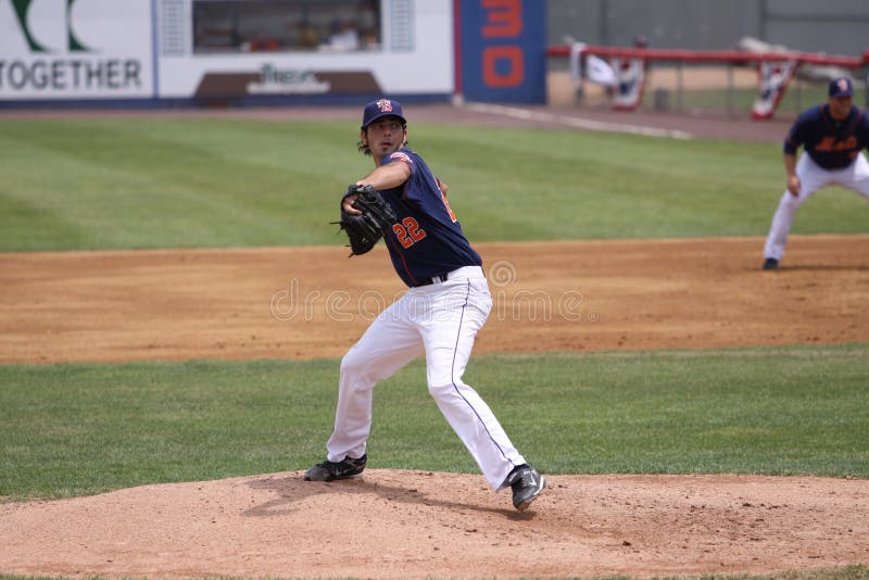 Binghamton Mets Pitcher Brandon Moore Editorial Photography - Image of ...