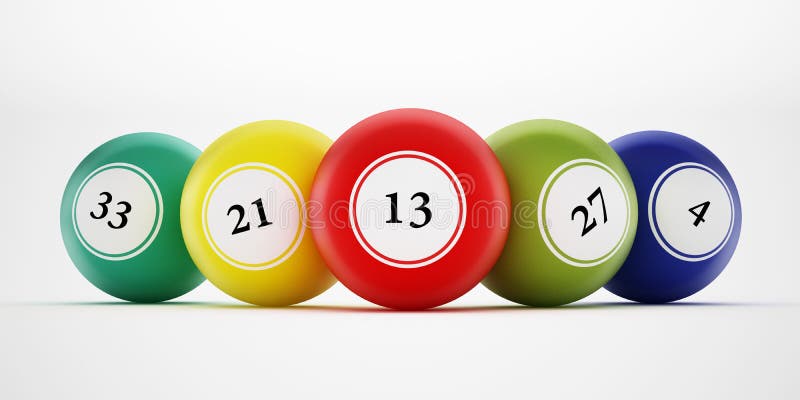 Bingo Balls with Generic Numbers. 3D Illustration Stock Illustration ...