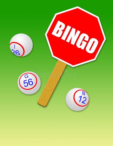 Bingo Balls & Paddle stock illustration. Illustration of background ...