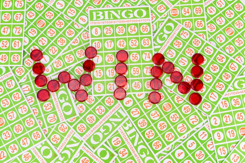 Bingo chip arrange in stock photo. Image of gambling - 44039666