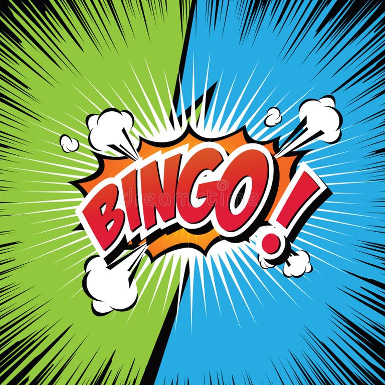 Bingo! Comic Speech Bubble, Cartoon Stock Vector - Illustration of ...