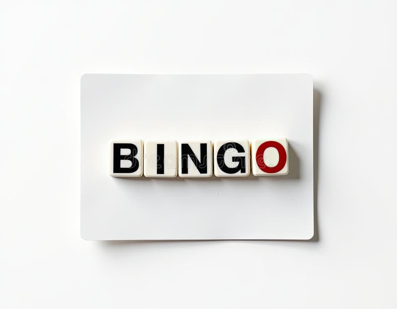 Bingo Game Letters on White Background Stock Illustration ...
