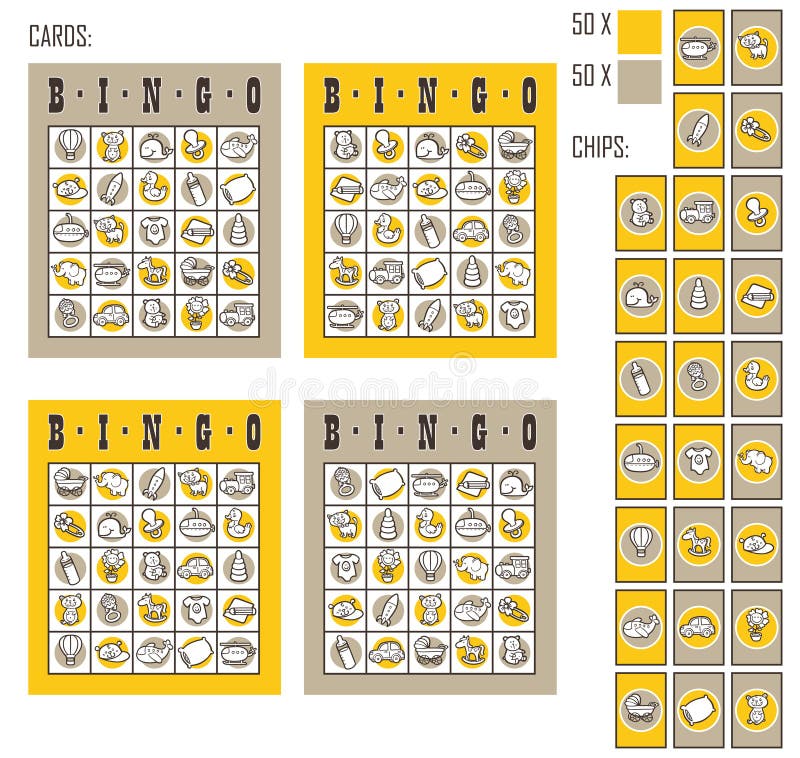 Bingo game. stock vector. Illustration of abstract, activity - 58062423