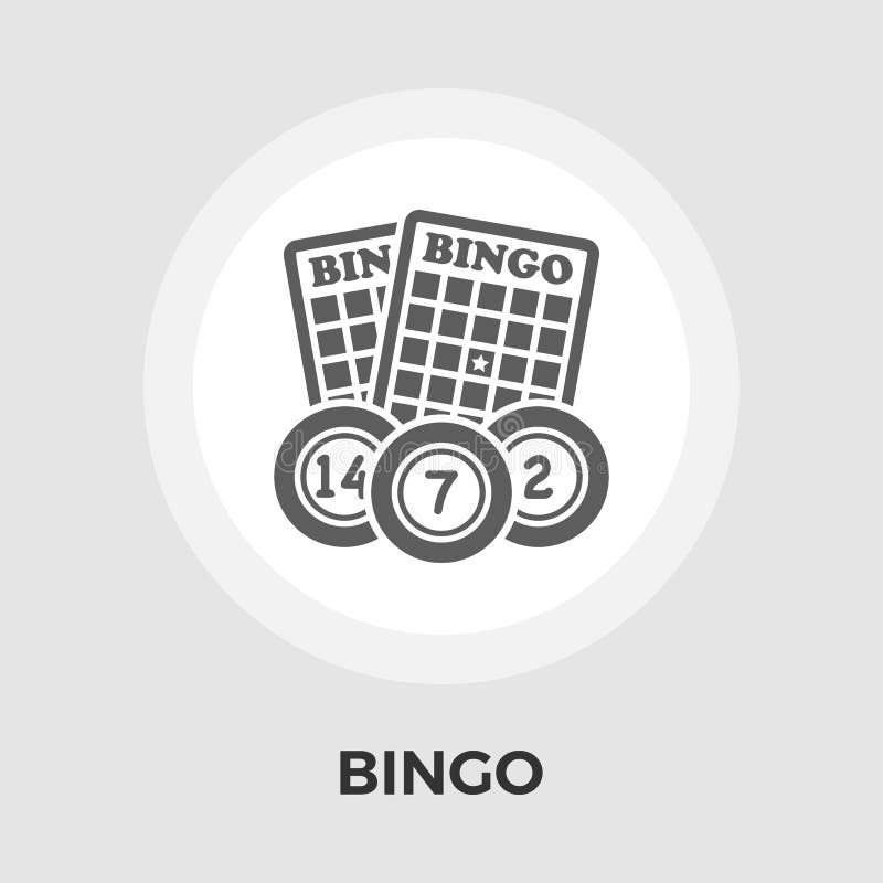 Bingo Icon Flat stock vector. Illustration of paper, blank - 93728152