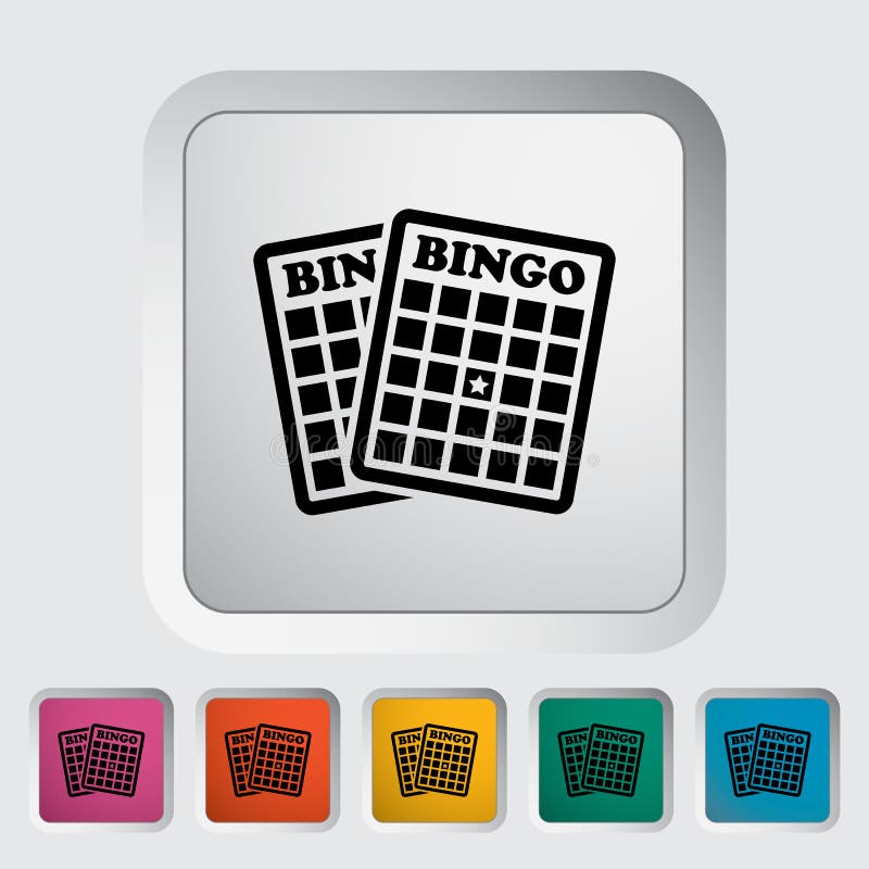 Bingo icon stock vector. Illustration of paper, chance - 96202422