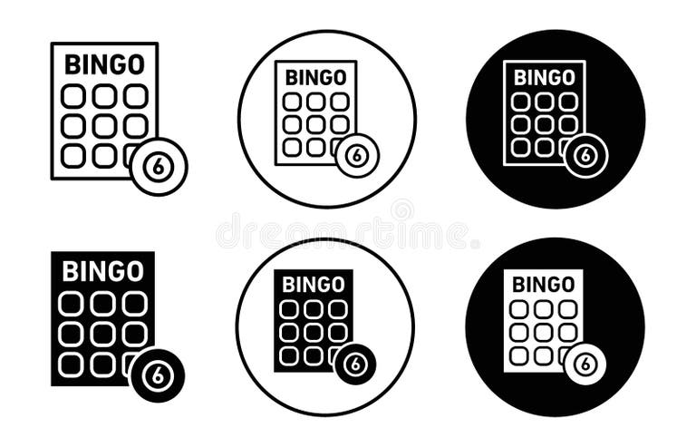 Bingo icon stock vector. Illustration of american, linear - 325373849
