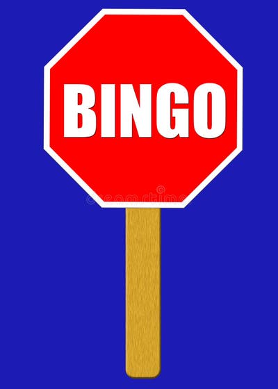 Bingo paddle stock illustration. Illustration of bingo - 10393239
