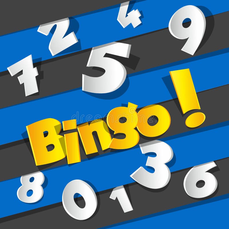 Bingo, símbolo do jackpot ilustração do vetor. Ilustração de sete ...