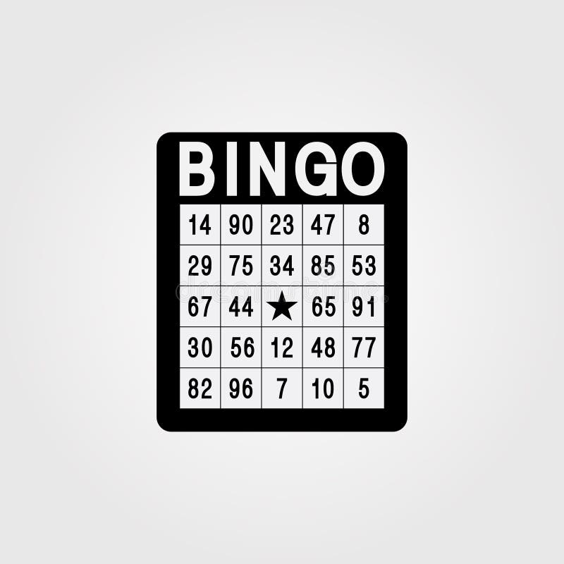 Bingo. Single Flat Icon on White Background Stock Illustration ...
