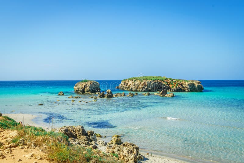 Binigaus Beach. Minorca, Balearic Islands Stock Photo - Image of color ...