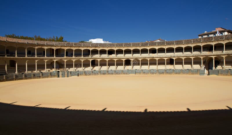Binnen De Stierengevechtenarena Stock Foto - Image of europa, strijd ...