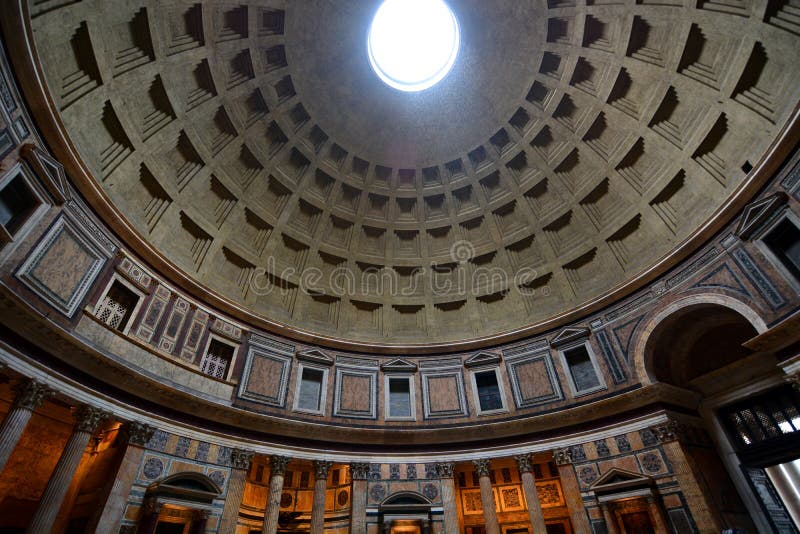 Het Pantheon Van Marcus Agrippa in Rome Stock Foto - Image of basiliek ...