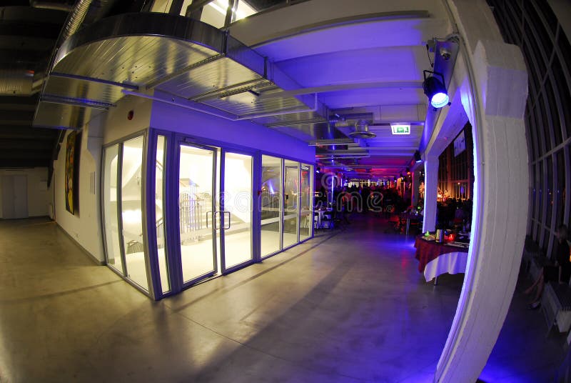 Binnenland Van Moderne Zaal Stock Afbeelding - Image of zaal, ontvangst ...