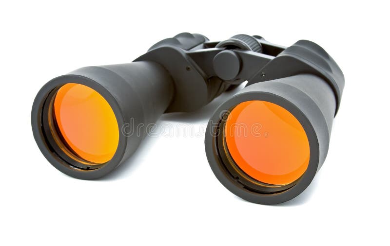 Binoculars stock photo. Image of lens, white, hand, black - 16212394