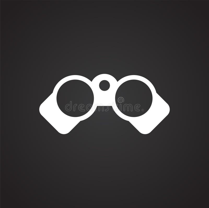Binocular Icon on Background for Graphic and Web Design. Simple Vector ...