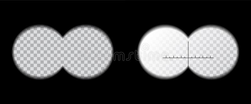 Binocular View Frame Scope Look Shape Military Target. Binocular ...